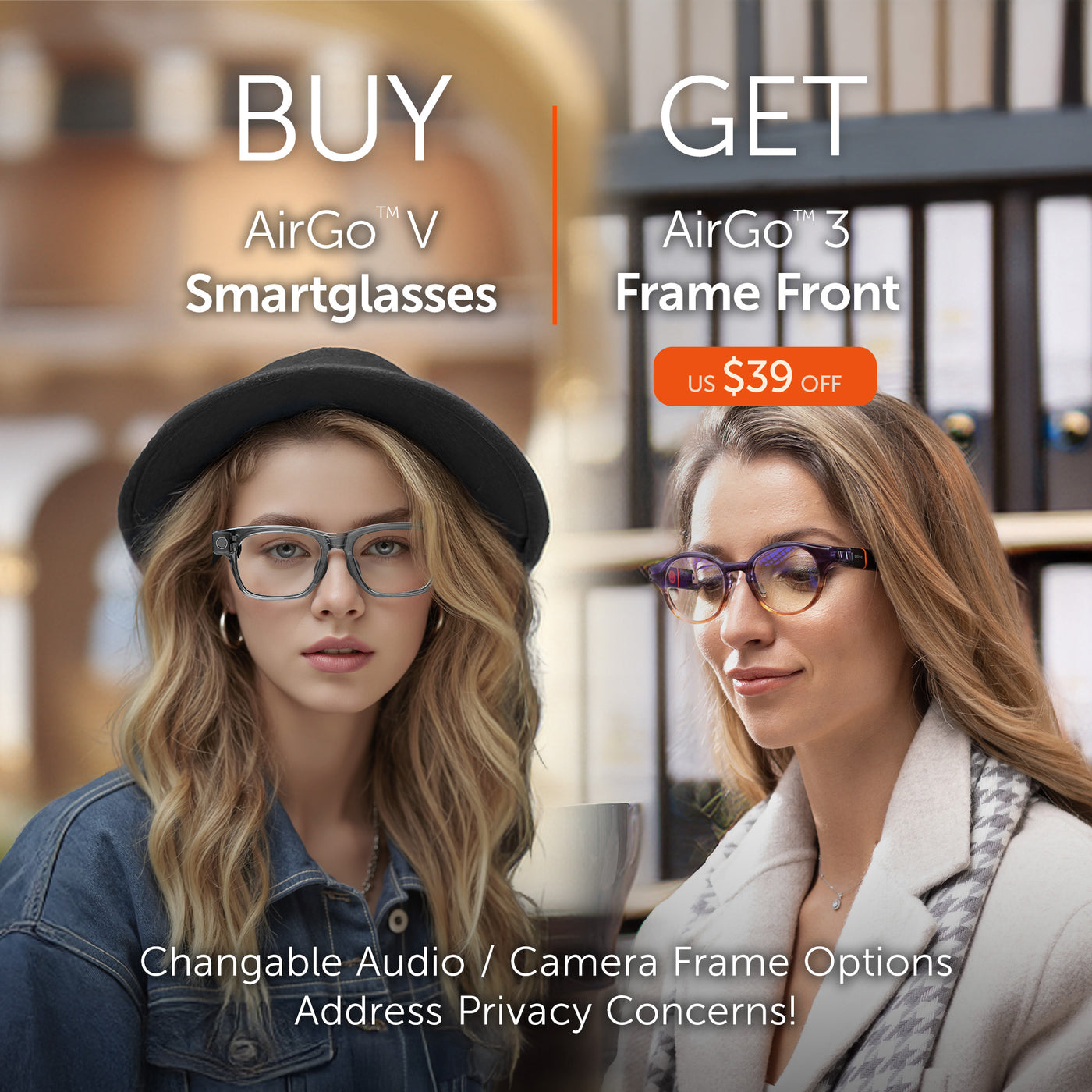 AirGo™ V Bundle & Solos Smartglasses