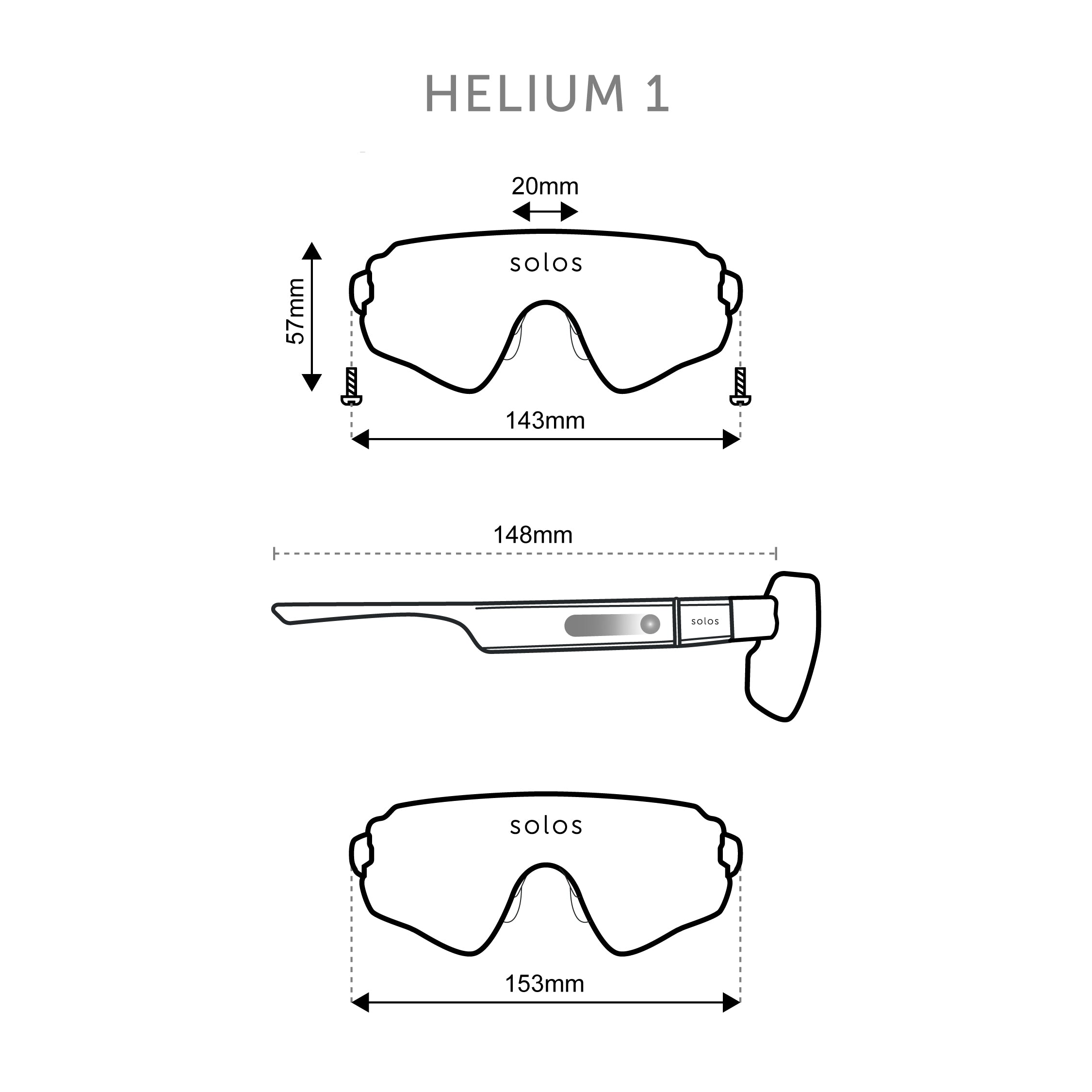AirGo™3 Helium 1 Front Frame Smartglasses | solos® Smart Glasses ...